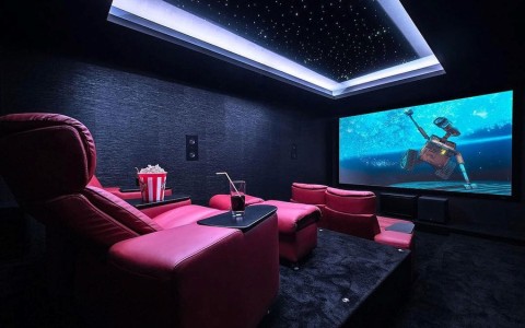 Inside Movie Theater In House